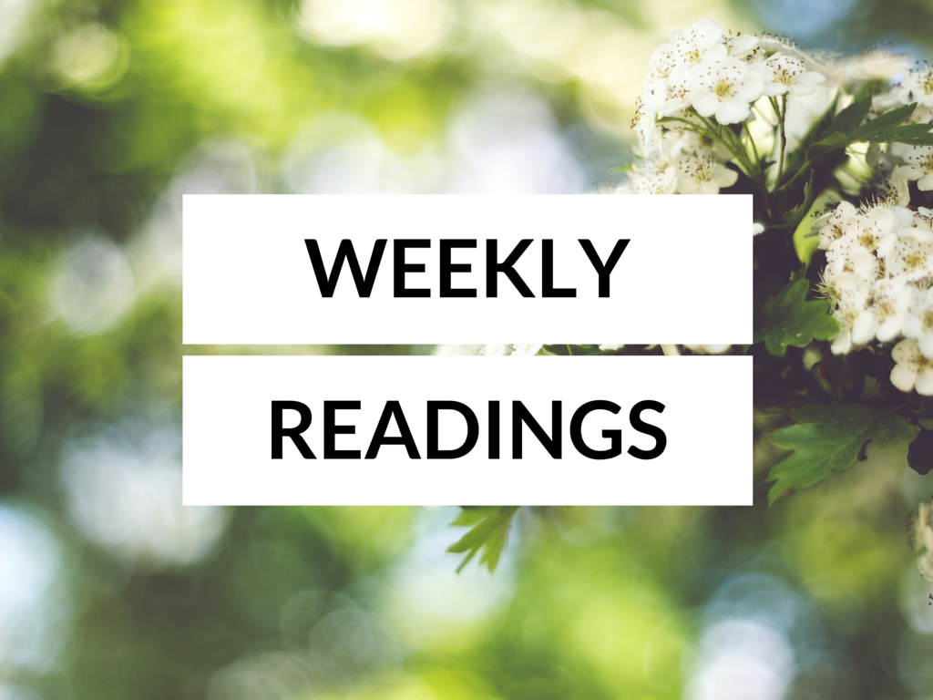 Readings for the Week of 3-27-2016